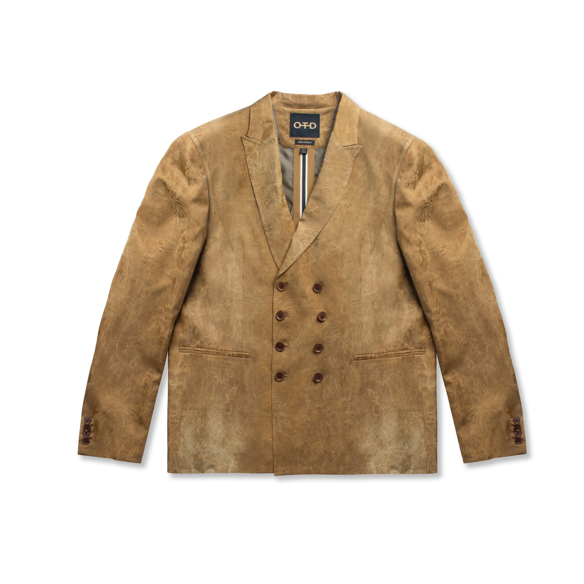 Men's Peak Lapel Souble Breasted 8 Button Soft Jacket in Whiskey | Men ...