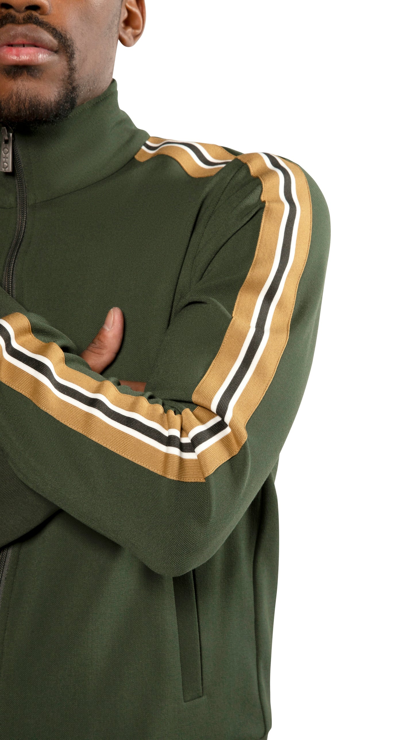 Men's Track Jacket with Side Tape Detail | Men's Pine Track Jacket ...