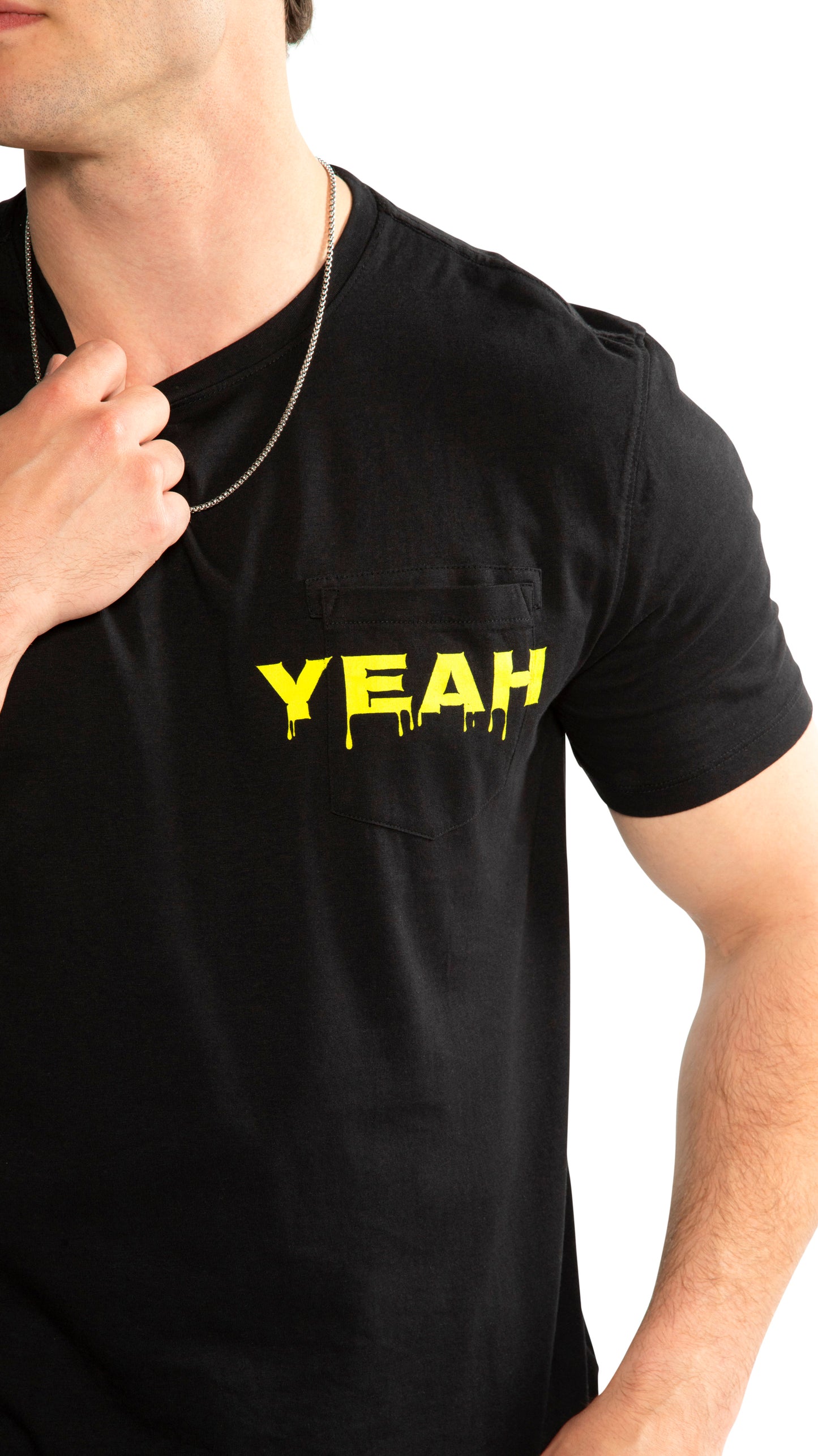 Gender Neutral Yeah Tee in Black | Gender Neutral Black T-Shirts - On ...