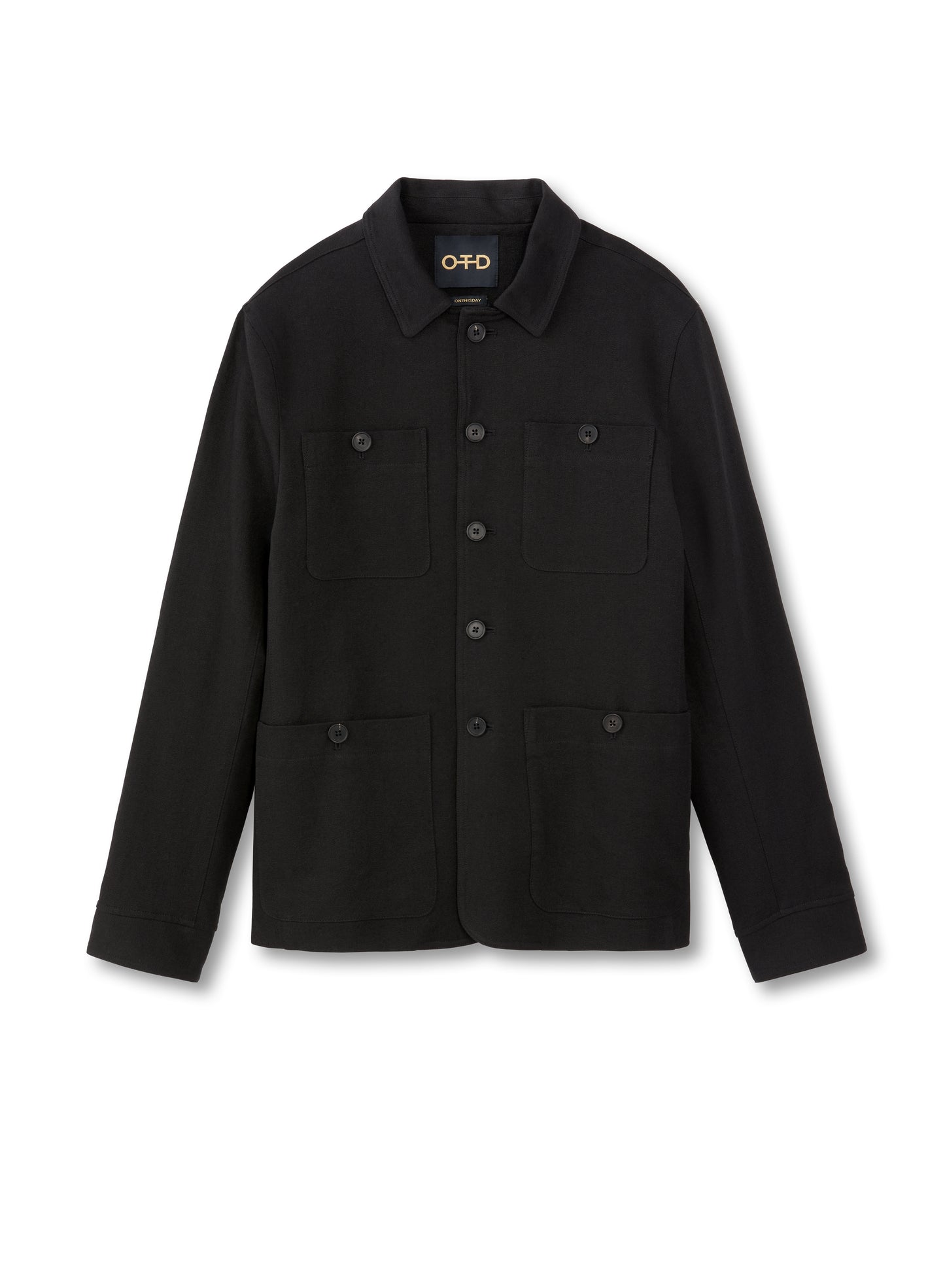 Men's Patch Pocket Task Jacket in Black | Men's Jackets - On This Day ...